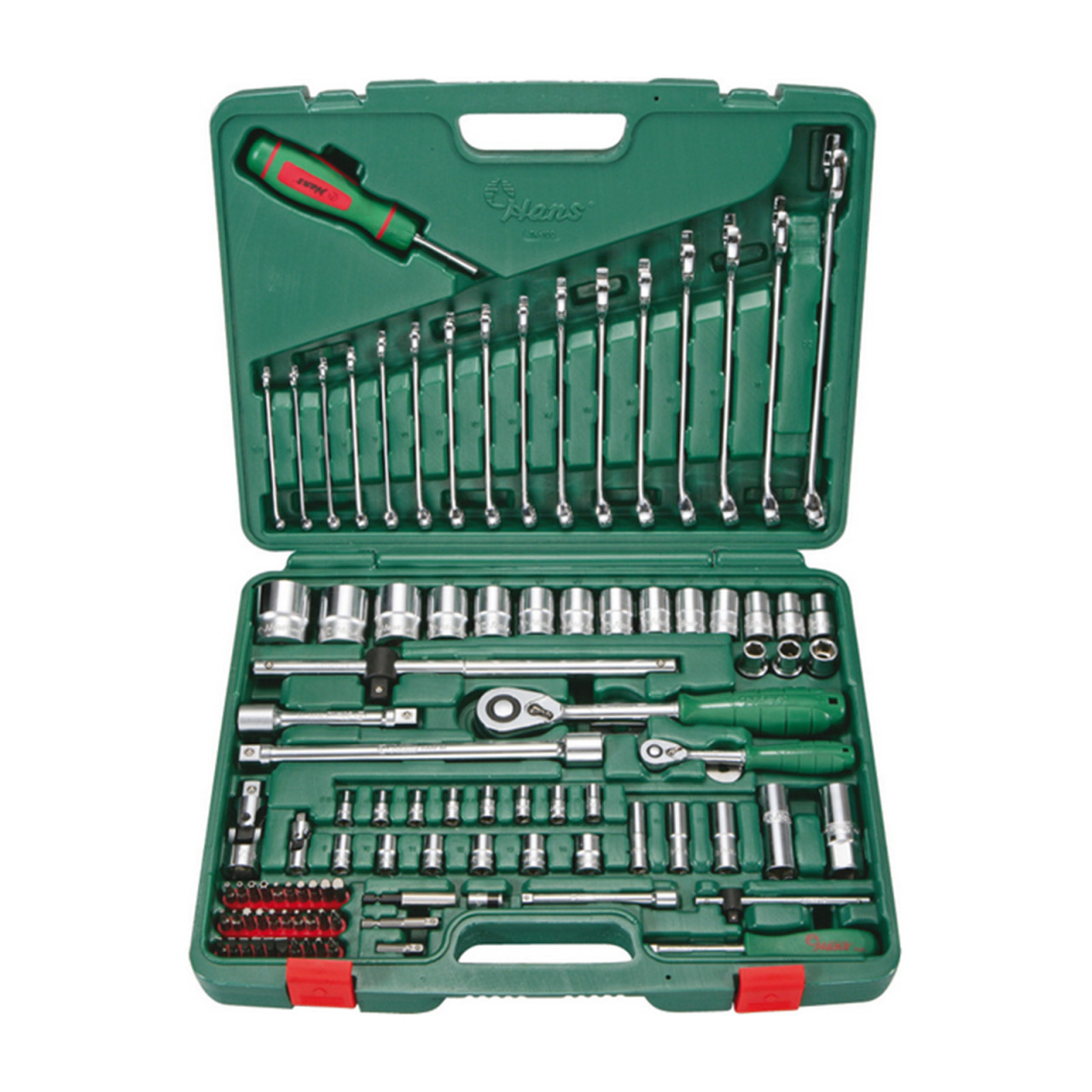 HANS 1/4 "+ 1/2" trusa scule 100 buc. TK-100