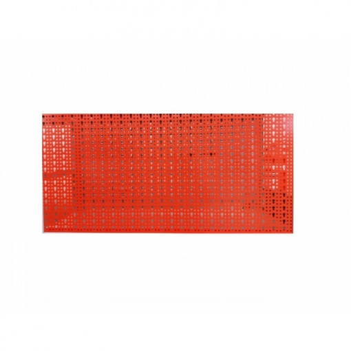 Panou perforat orizontal de 1000x500mm rosu