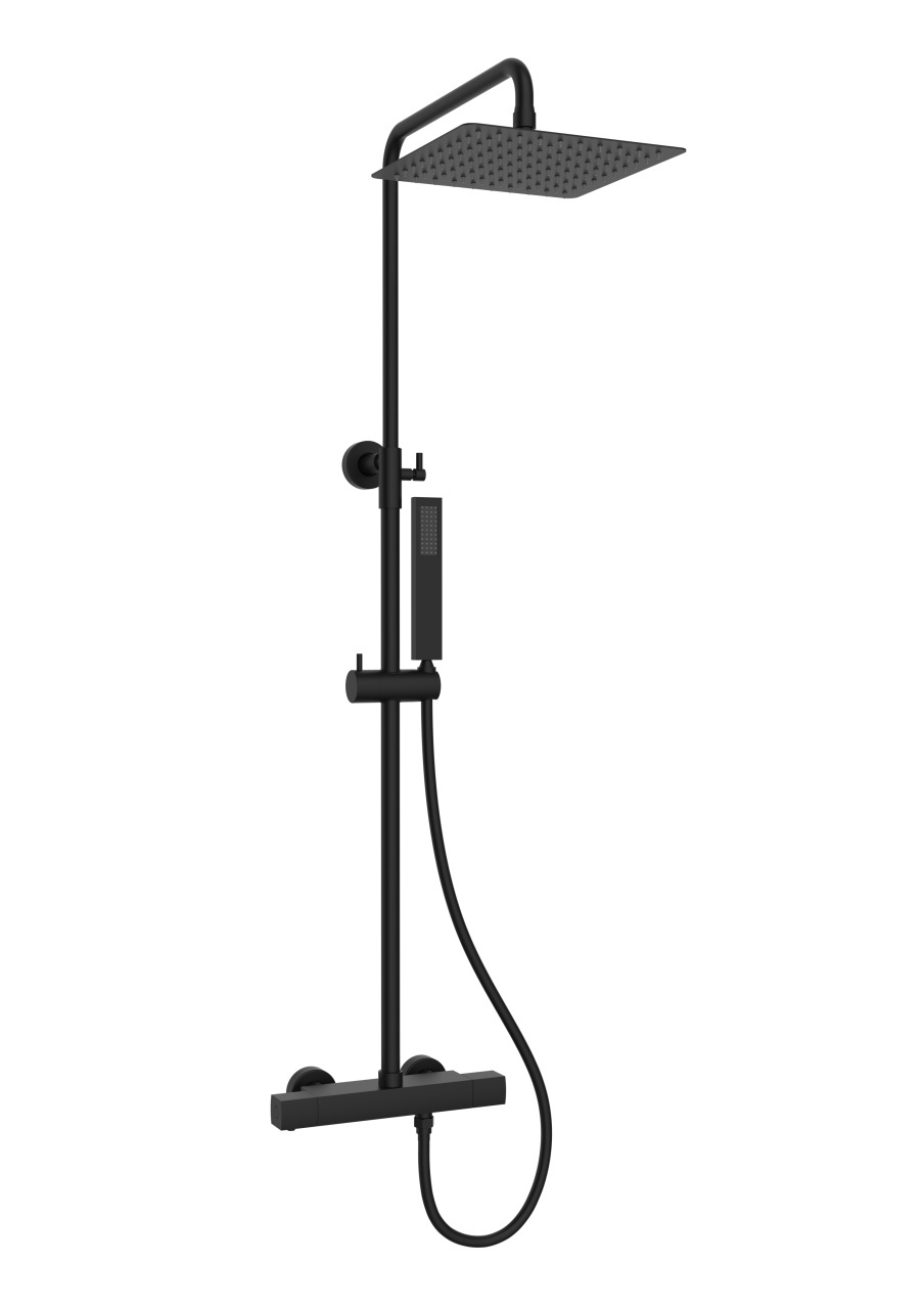 Coloana dus termostatata cu doua functii negru Cube Himark - Unimat.ro