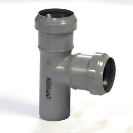 Ramificatie PP 50-87 canalizare interioara culoare gri - Unimat.ro