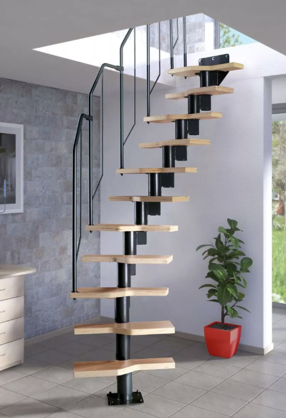 Scara mini modulara Atena Black Dolle - Unimat.ro