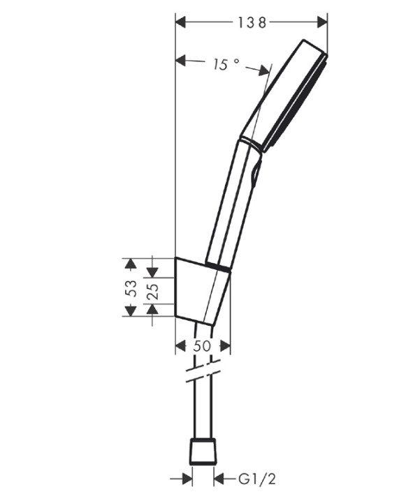 Set dus PULSIFY SELECT 105 RELAXATION 3 JET cu porter si furtun ...