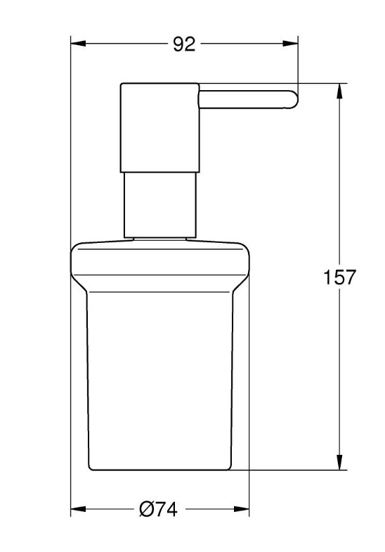 Dozator ESSENTIALS fara suport 40394001 Grohe - Unimat.ro
