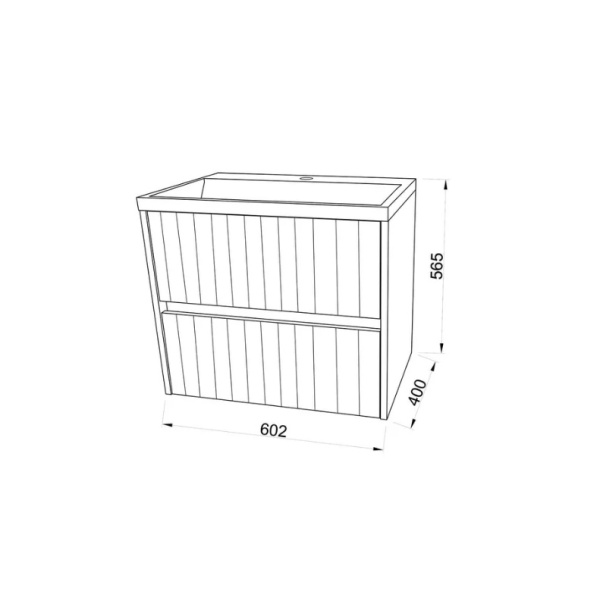 Mobilier baie cu lavoar 60cm Portofino Rovere 3020C/F40 Savini Due ...