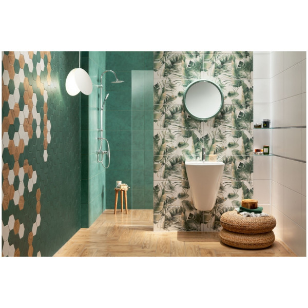 Faianta BURANO GREEN, baie, interior, verde mat 30.8x60.8cm Tubadzin ...