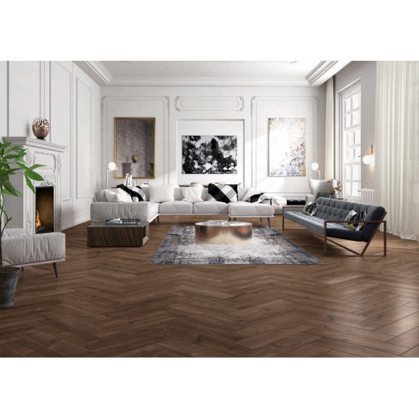 Parchet laminat Herringbone Manor Saumur 8mm 62709, Classen, maro ...