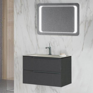 Mobilier baie cu lavoar Oikos 80cm Savini Due - Unimat.ro