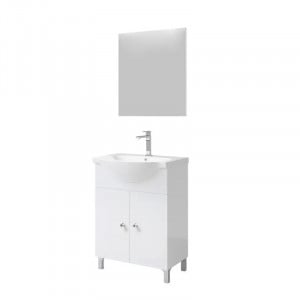 Mobilier cu lavoar si oglinda baie Best 65cm Savini Due - Unimat.ro