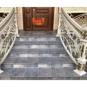 Gresie treapta cu buza VIANO ANTRACITE 30X33cm Paradyz - Unimat.ro