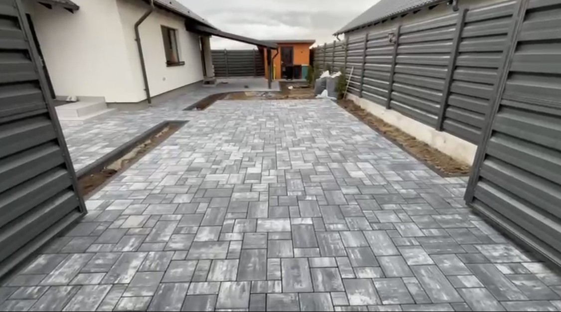 Pavaj Semmelrock Rettango combi 6cm gri bazalt - Unimat