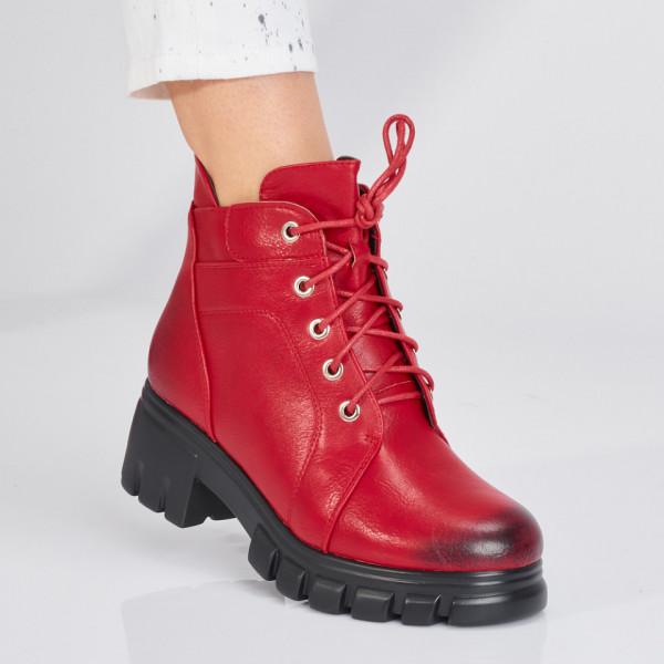 Ghete Dama Casual Casy 2 Rosii-Need 4 Shoes