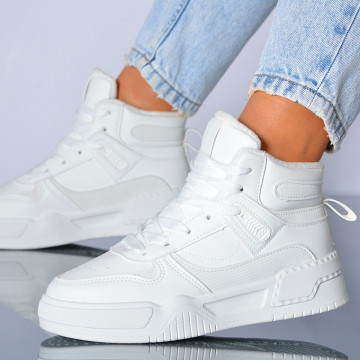 Adidasi Dama Imblaniti Medeea Albi- Need 4 Shoes