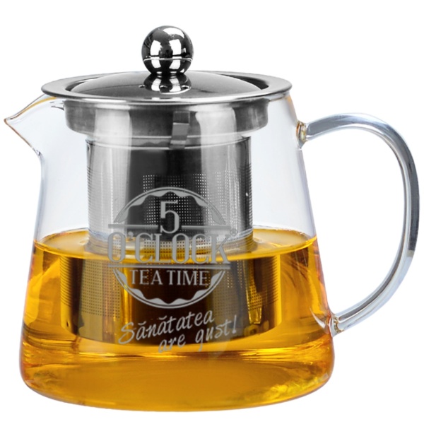 Ceainic rotund cu infuzor 5 O'Clock Tea (400ml)