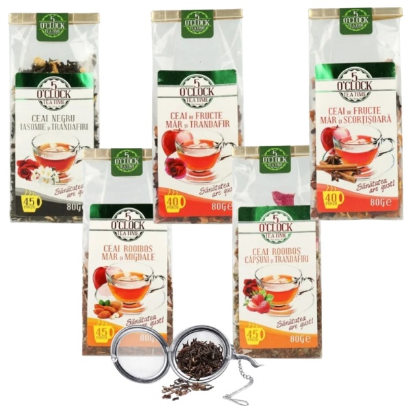 Pachet Ceaiuri de Iarnă – Colecția 5 Ceaiuri Aromate 5 O’Clock Tea ...
