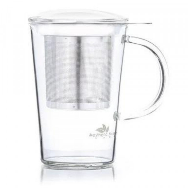 Carafa sticla cu infuzor metalic Arthur 400ml