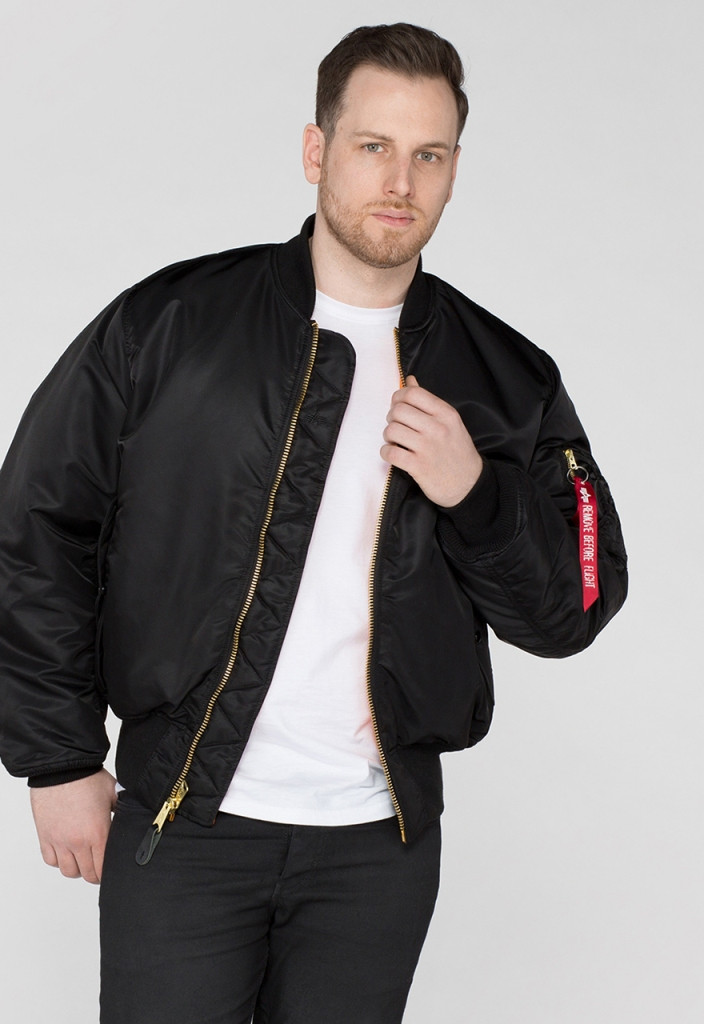 ALPHA INDUSTRIES MA1 JAKNA BLACK ALPHA INDUSTRIES MA1 JAKNA BLACK