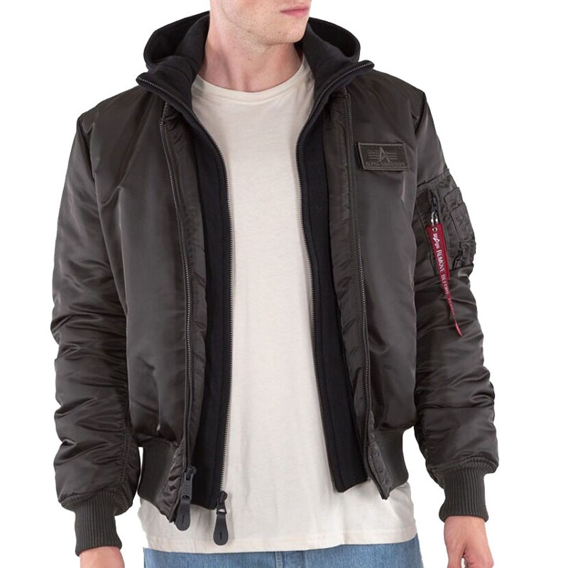 ALPHA INDUSTRIES MA1 DTEC JAKNA BLK OLIVE