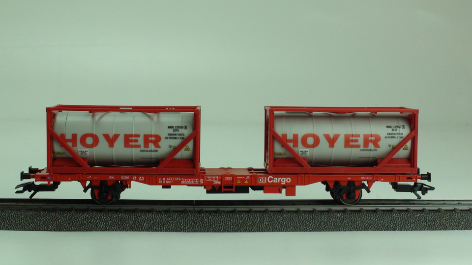 Märklin 47707 Containerdraagwagen met twee 20' HOYER containers