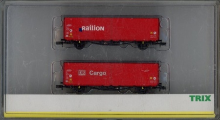 Minitrix 15293 Set van twee gesloten wagens Railion