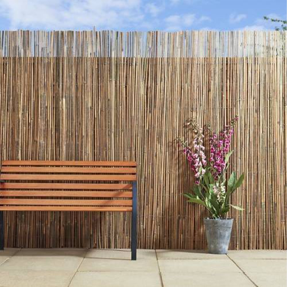 Gard paravan imitatie bambus decorativ, 2.5m x 6m