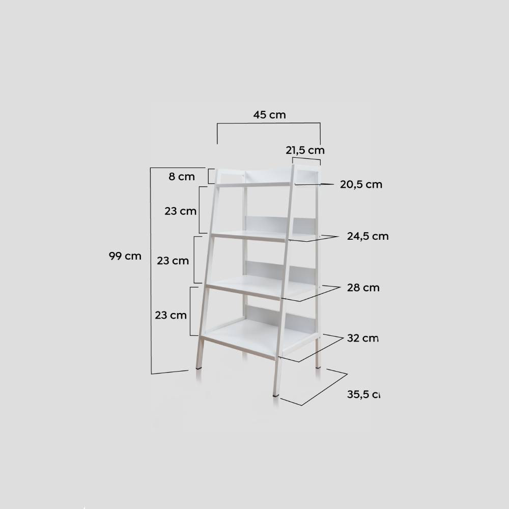 Dulap depozitare multifunctional baie-bucatarie, cu 4 polite, stil ...