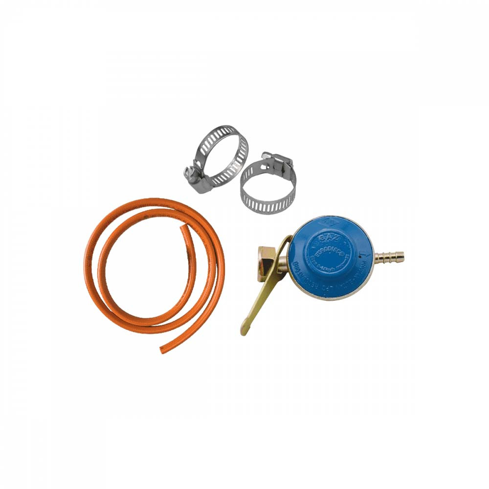 Pachet aragaz 3 ochiuri Kumtel, 1m furtun gaz, ceas butelie, 2 coliere ...