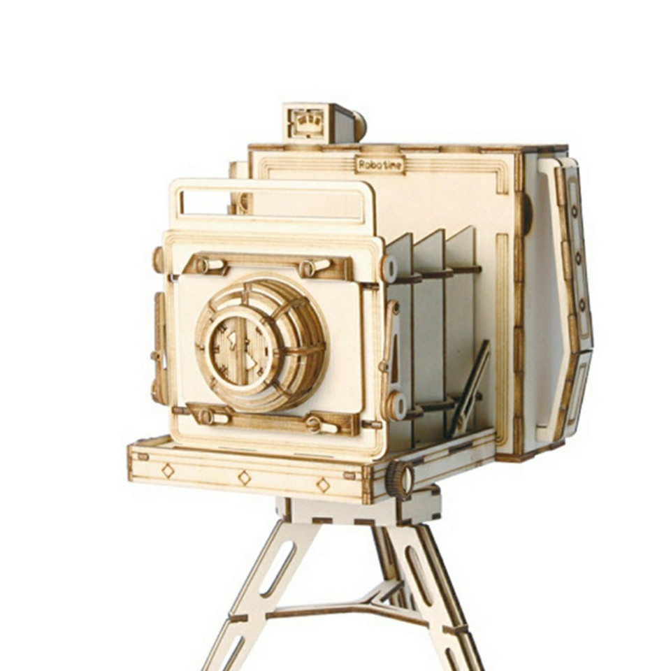 Puzzle 3D din lemn Vintage Camera