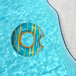 Colac gonflabil gogoasa glazurata bleu