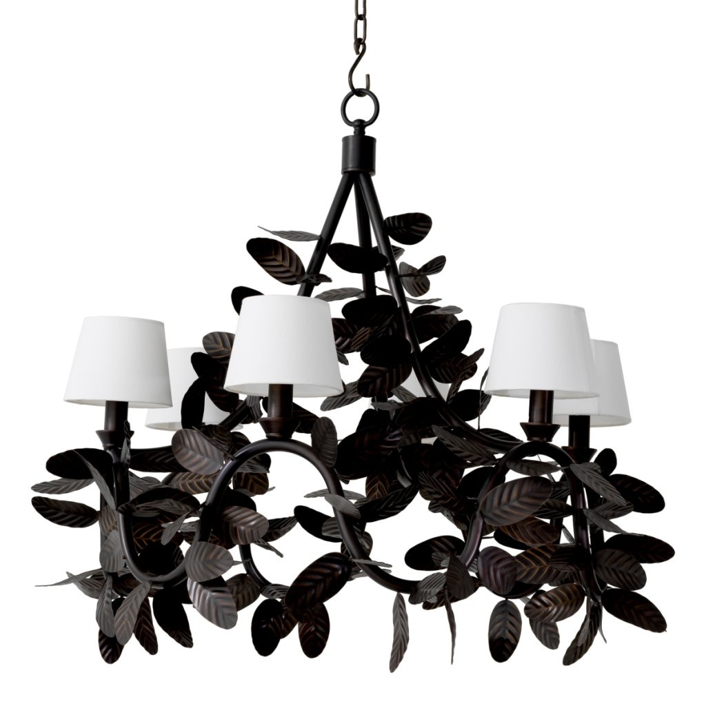 Candelabru LUX din alama design frunze Cheverny bronz - Universul ...