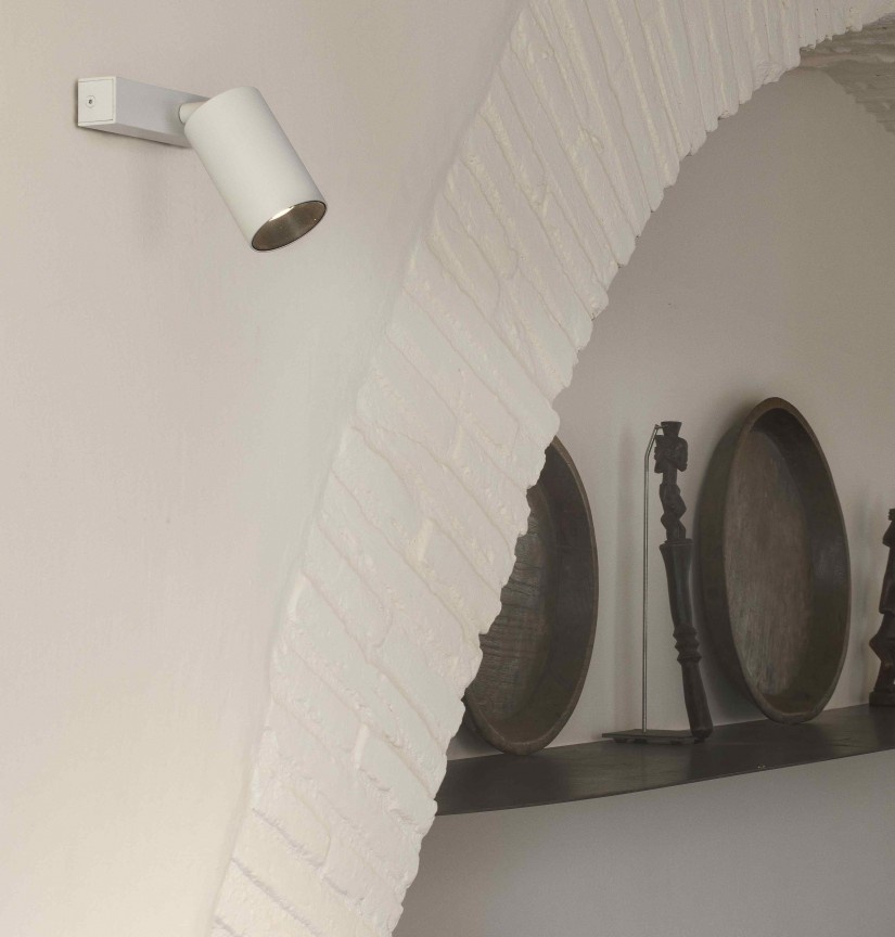 Aplica perete / tavan cu spot directionabil design modern STAN 1L alba ...
