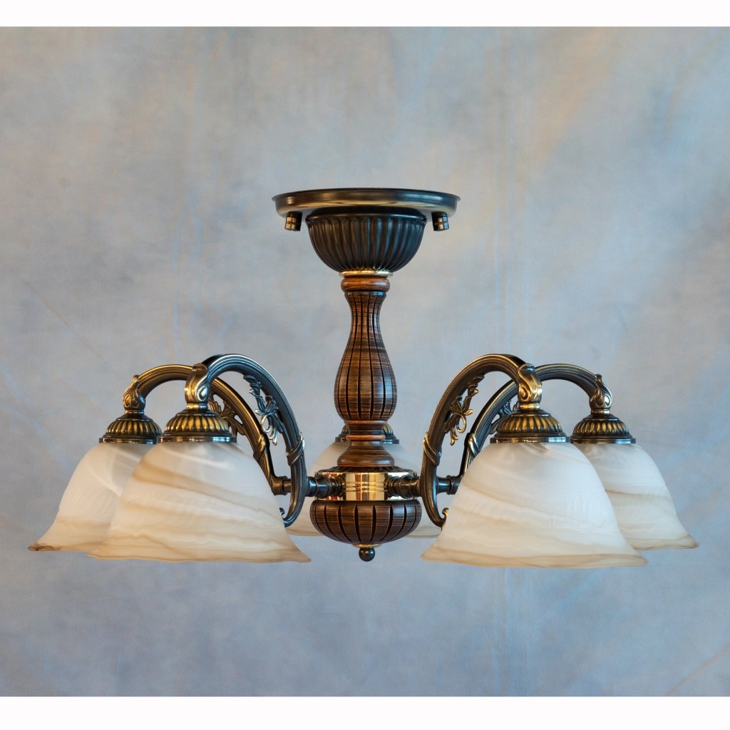 Lustra rustica aplicata cu 5 brate design italian 5921 | universul ...