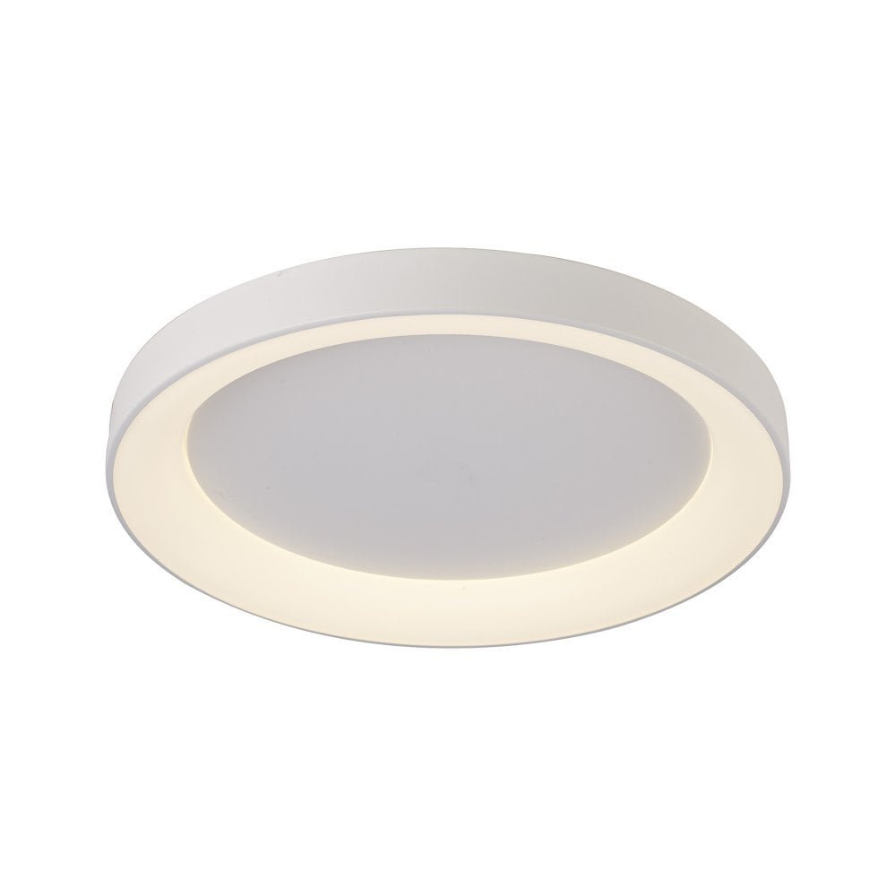 Plafoniera LED cu telecomanda design circular NISEKO II White 78cm ...