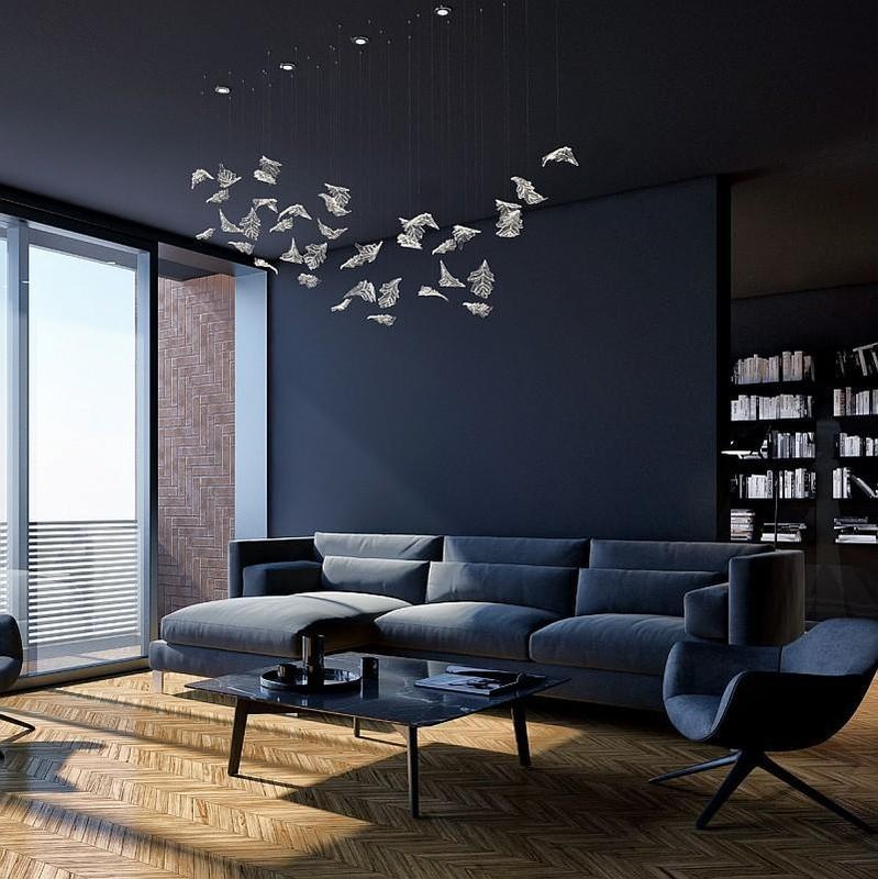 Element decorativ suspendat design frunze care cad din tavan QUERCUS ...