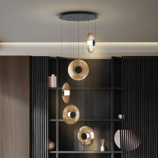 Lustra LED suspendata design modern Diabolo 5L - Universul-luminii.ro