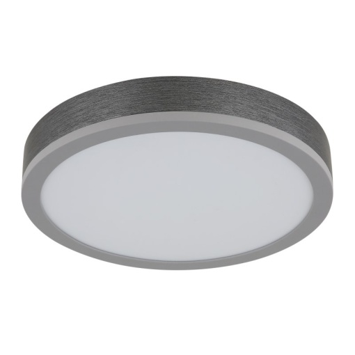 Plafoniera LED aluminiu argintiu, MDF gri DORO 30cm | universul-luminii.ro