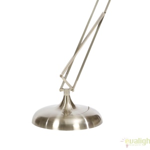 Lampadar, lampa de podea moderna, brat articulat, finisaj satinat ...