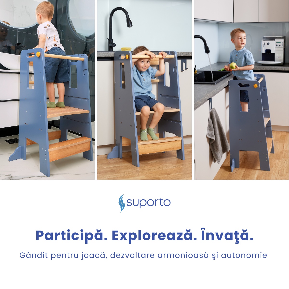 Turn de Invatare tip Learning tower pentru Copii Suporto, Rol de ...