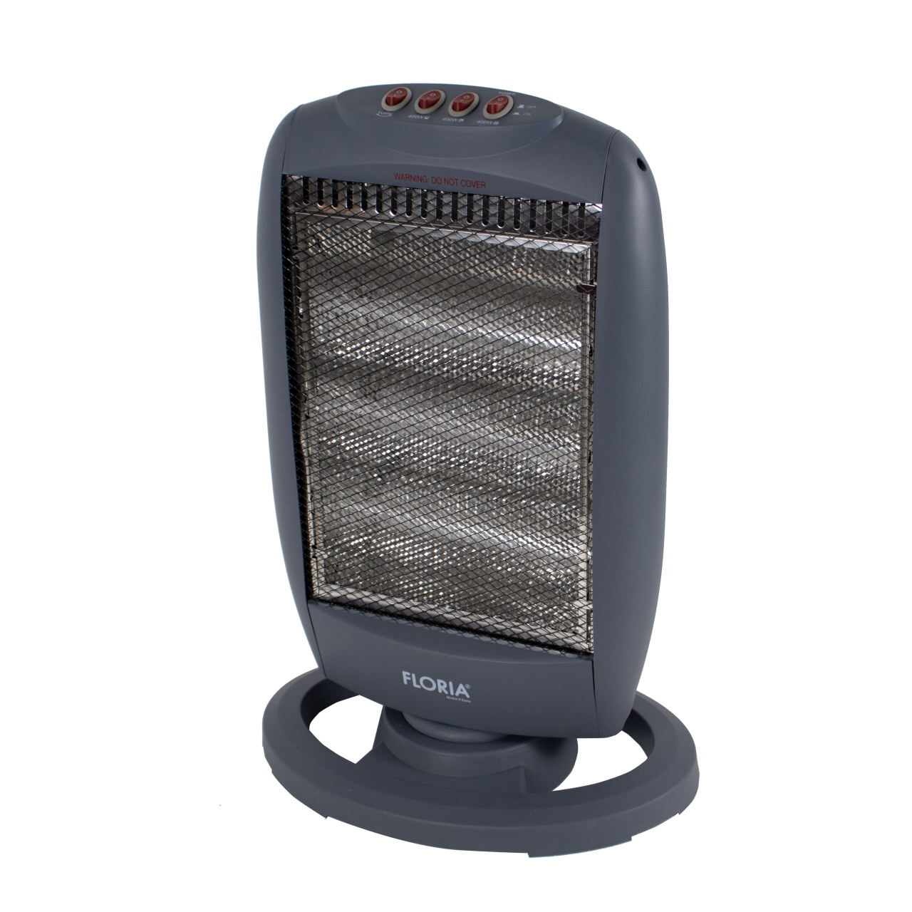 Incalzitor cu halogen Zilan, 3 trepte putere 400W/800W/1200W, oscilatie ...