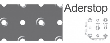 Tabla perforata otel 3x1000x2000mm aderstop - 35kg