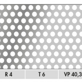 Tabla perforata otel 1.5x1250x2500mm R4 T6
