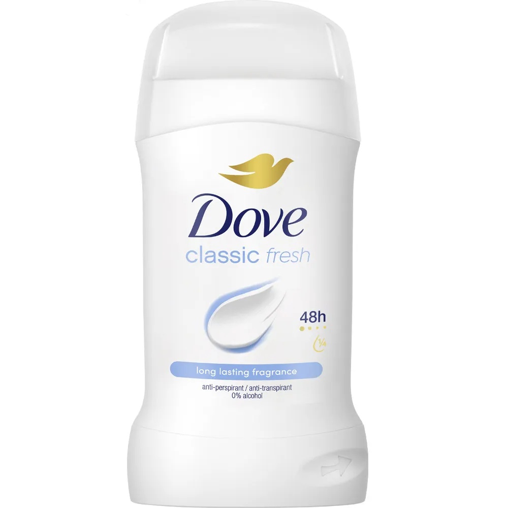 Deodorant antiperspirant stick, Classic Fresh, Dove, 40 ml