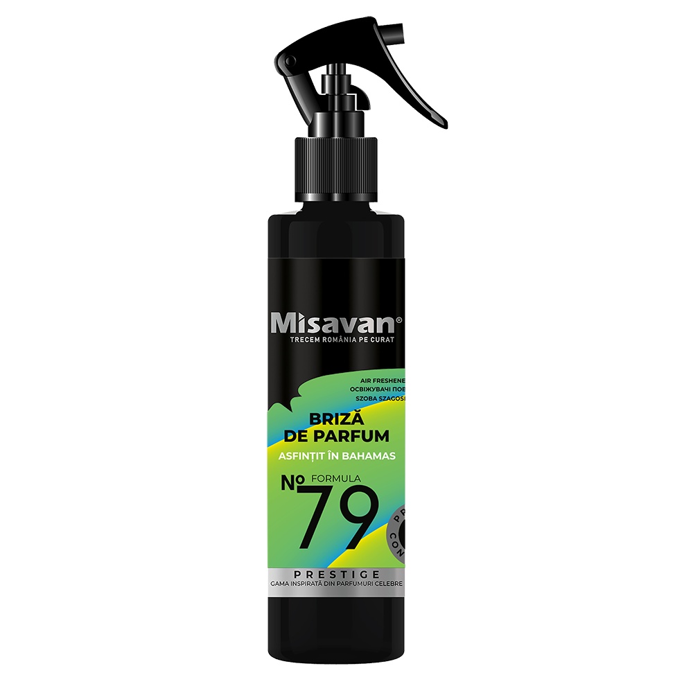 Odorizant de cameră Misavan Asfințit în Bahamas Nr. 79 – 200 ml, Briză ...