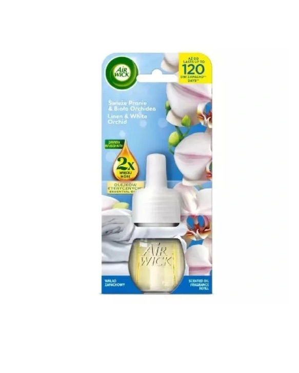 Rezervă odorizant electric Air Wick Linen & White Orchid 19 ml – aromă ...
