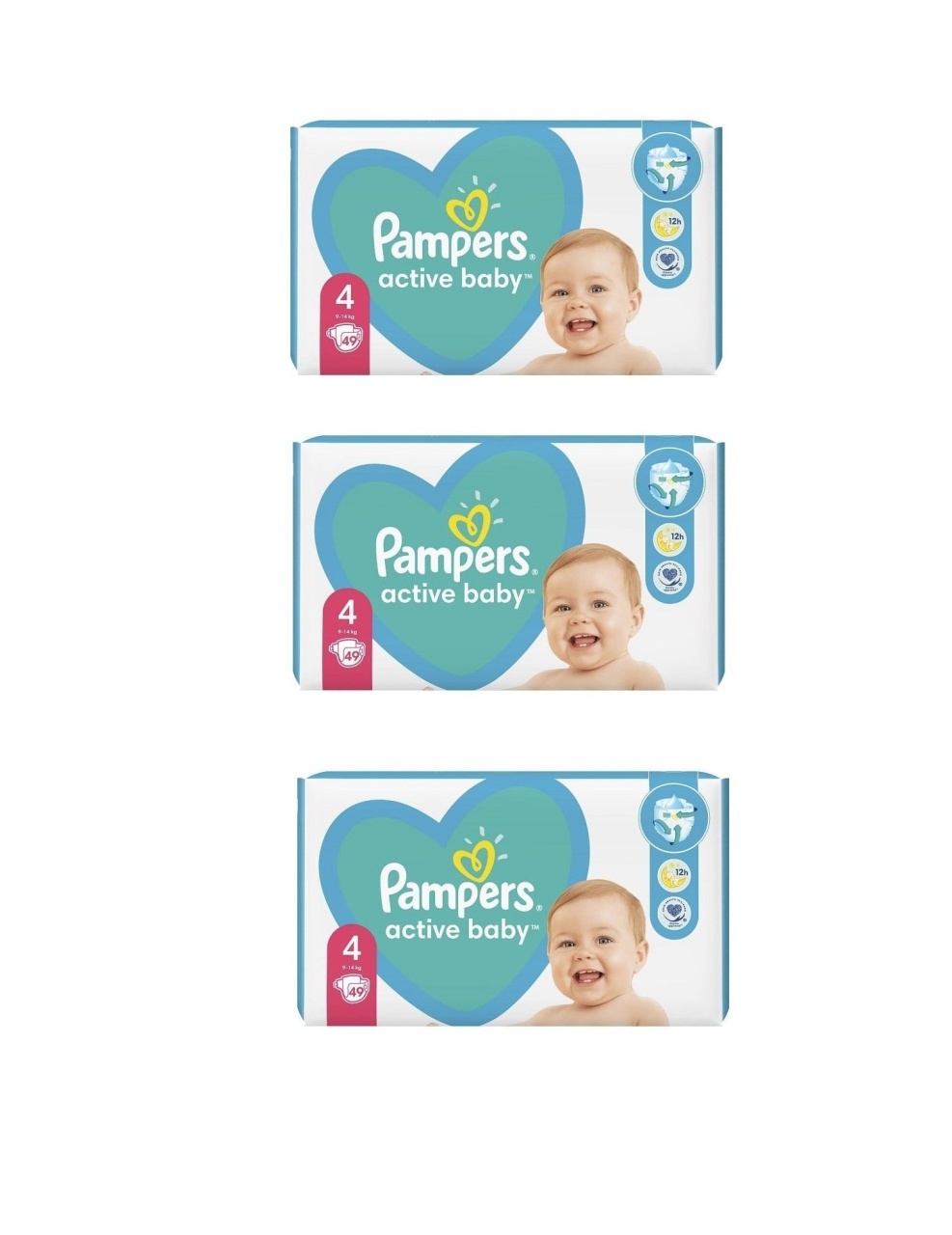 Scutece Pampers Active Baby nr. 4, 147 bucăți – protecție și confort ...