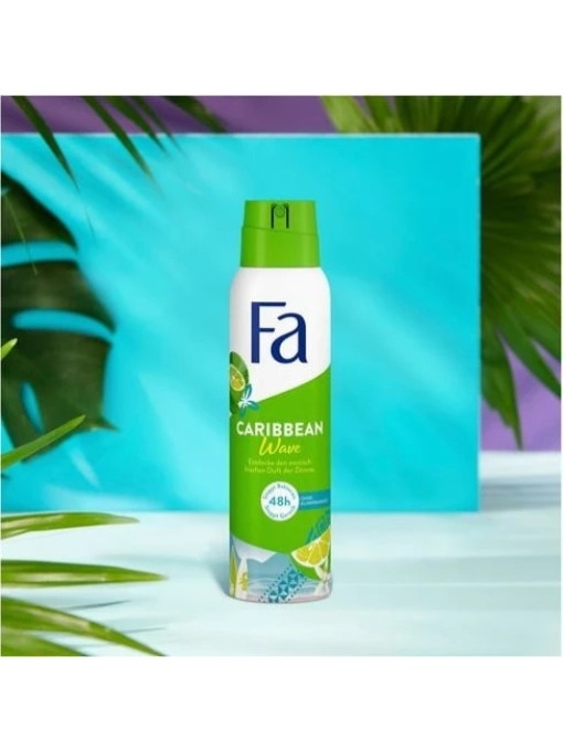 Deodorant Fa Caribbean Wave - Parfum Exotic de Citrice, 150 ml