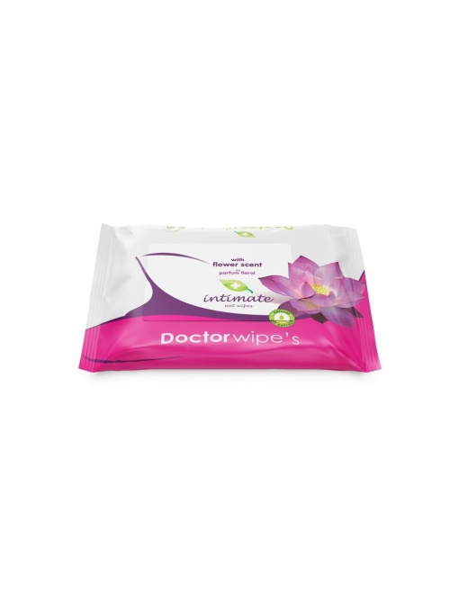 DOCTOR WIPES SERVETELE INTIME CU EXTRACT DE FLOARE DE LOTUS