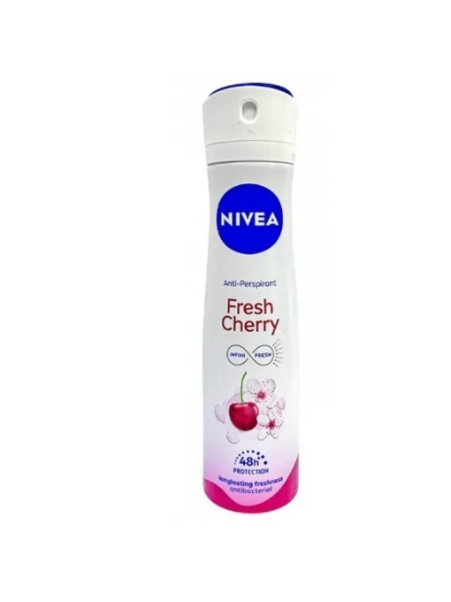 Nivea Fresh Cherry Spray 150 ml – antiperspirant cu aromă de cireșe, protecție 48h