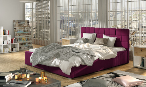Pat Grand 200x200 cm Matvelvet 68 cu somiera metalica - Homewish.ro