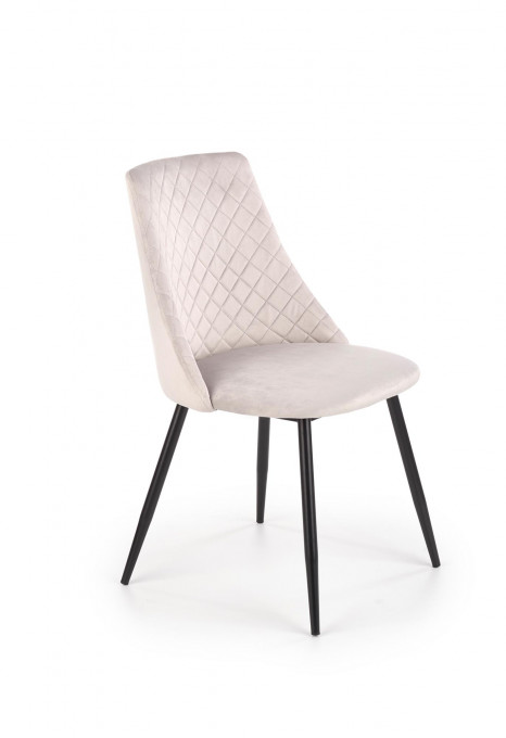 Scaun K405 velvet gri - Homewish.ro