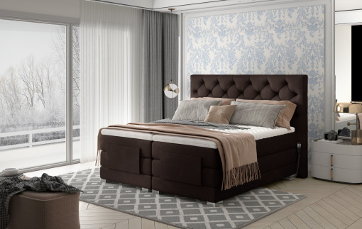 Pat boxspring Clover 160x200 cm Monolith 29 - Homewish.ro